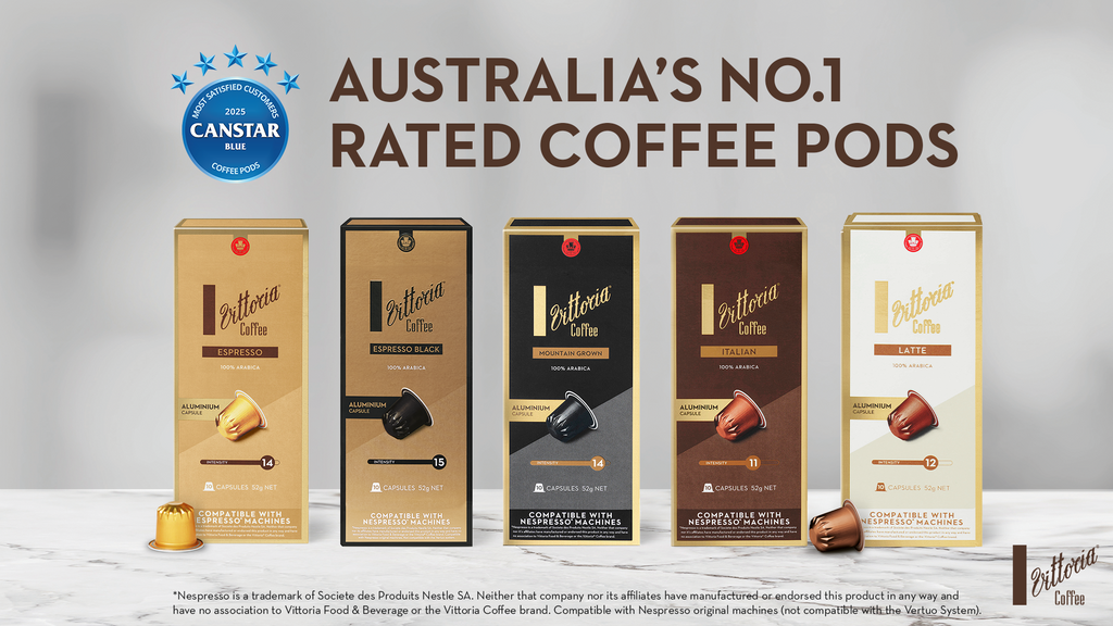 Canstar Blue Most Satisfied Customers | Coffee Pods 2025 – Vittoria Coffee